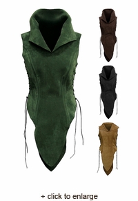 Women's Wood Elf Leather Jerkin