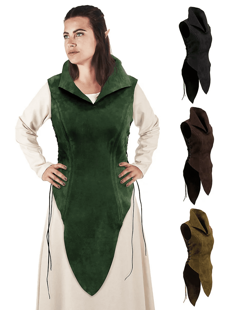 Women's Wood Elf Leather Jerkin