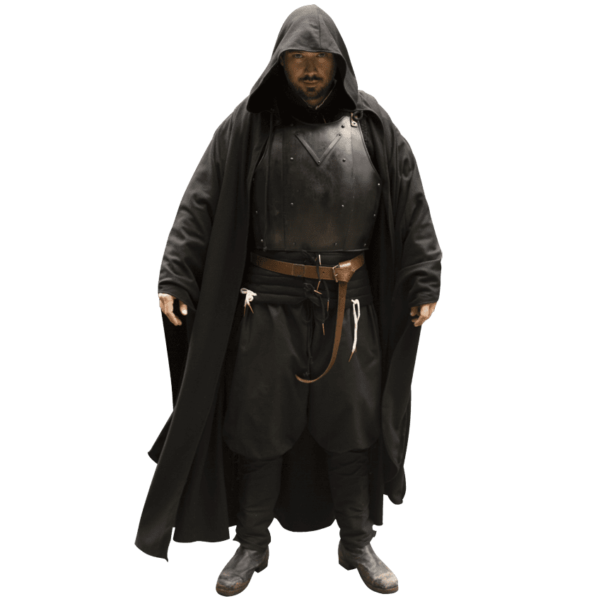 Wool Godfrey Cape - medieval cloak, renaissance costume cape