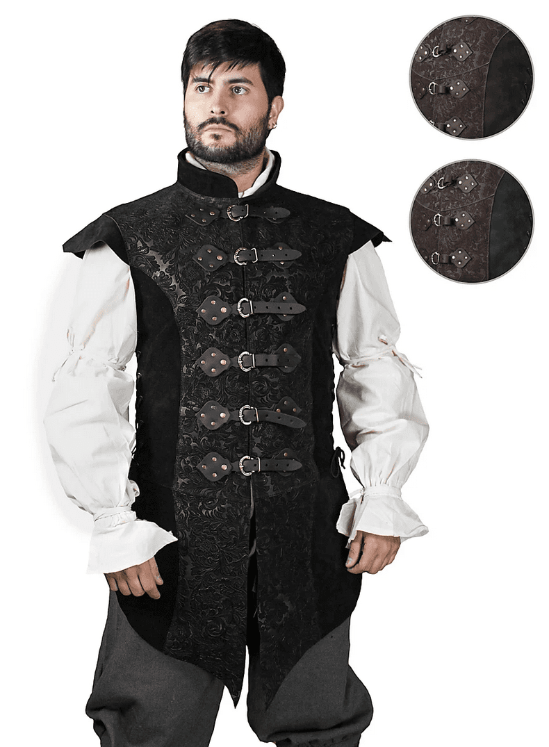 The leather doublet Yalon also cuts a fine figure at court with its ...