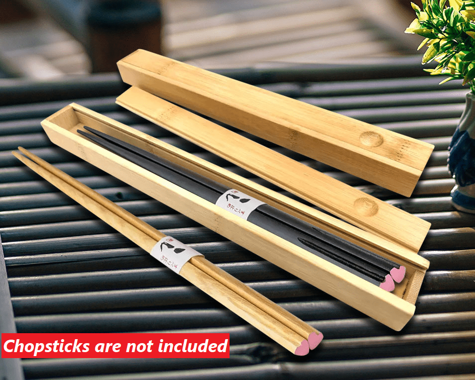 Blank Bamboo Chopsticks Case, Holder, or Gift Box