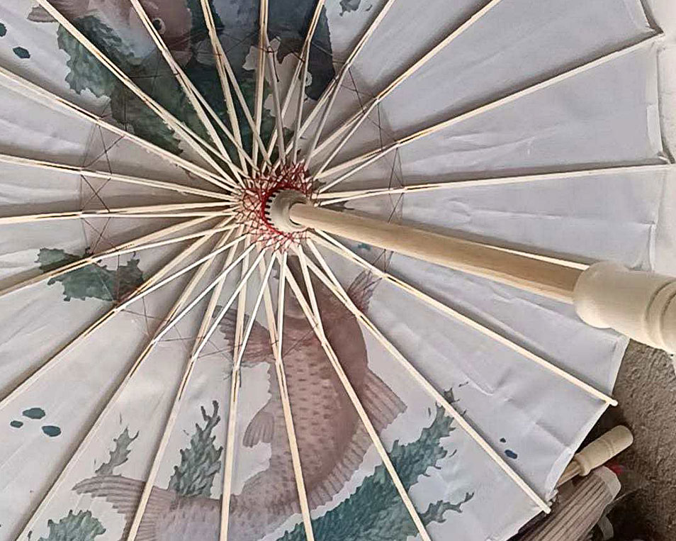 Cherry Blossom Silk Parasol