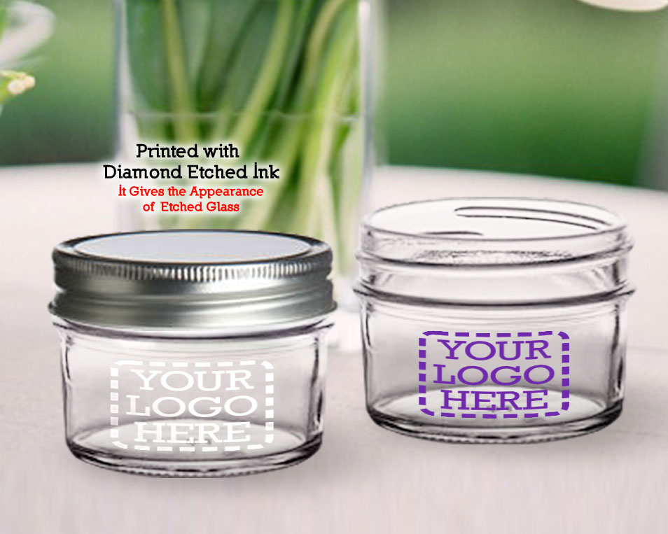 Custom Printed 4oz Mason Jars