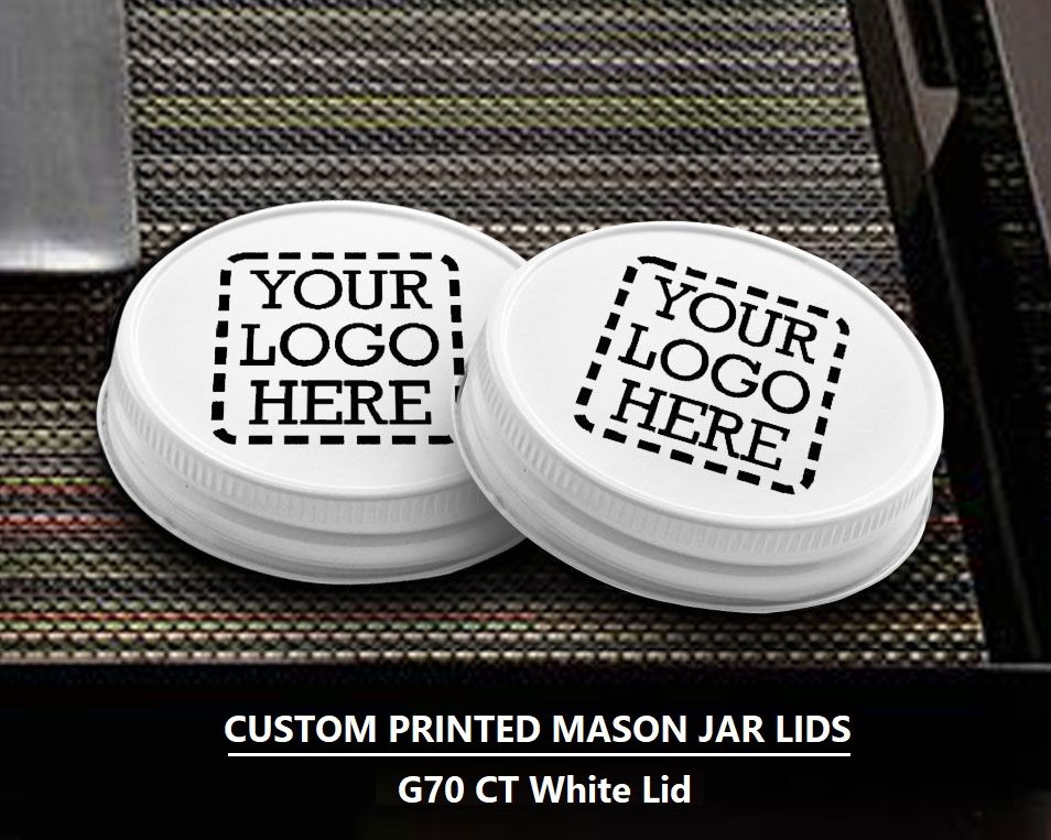 Custom Printed Mason Jar Lids G70 Metal Plastisol Caps