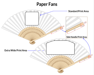 Custom Printed Paper Fans, Promotional Fans