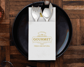 Personalized Dinner Napkin 40x40 cm 1/8 Fold Airlaid Napkins