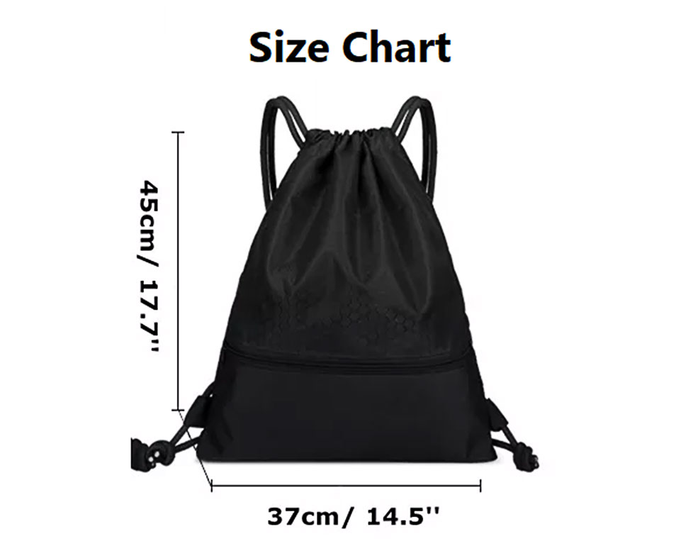 Personalized Drawstring Backpack Bag (Full Color)