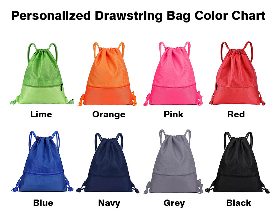Personalized Drawstring Backpack Bag (Full Color)