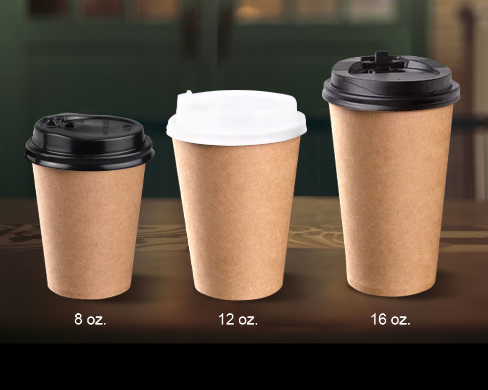 Personalized Paper Coffee Cups 8, 12, or 16 oz. (Full Color)