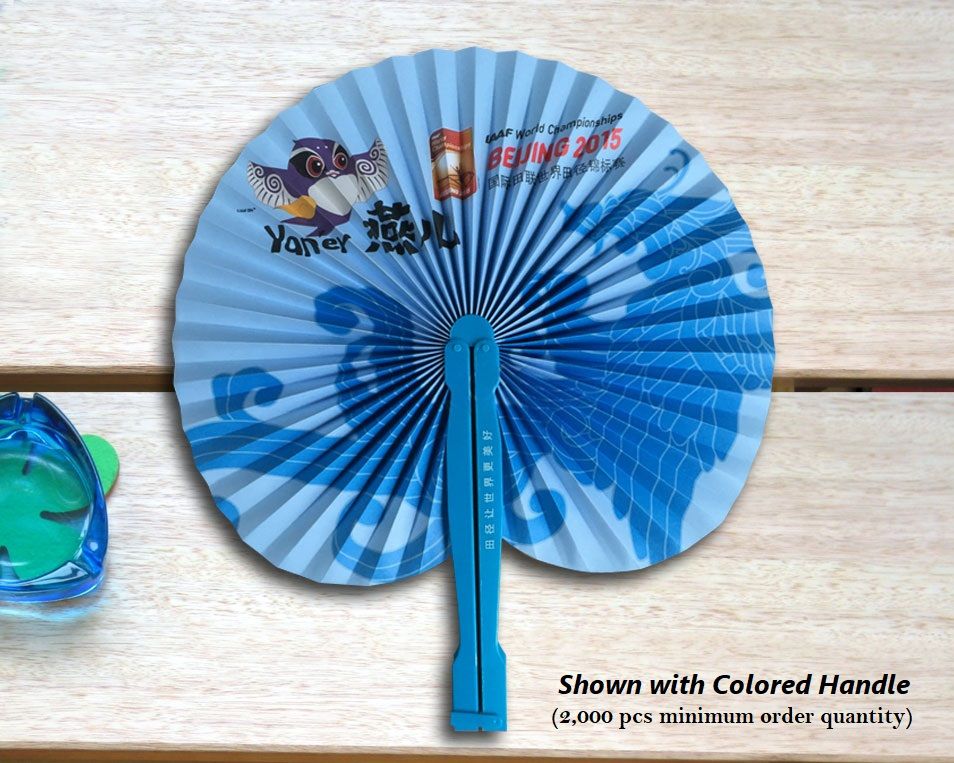 Personalized Round Folding Fans Full Color