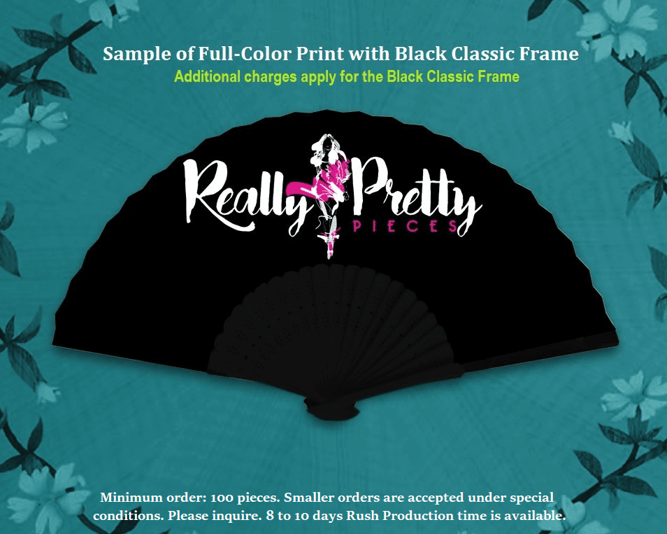 Full-Color Promotional Paper Fans, Personalized Hand Fans