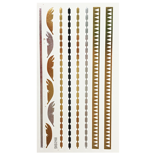 Metallic Flash Tattoos Design 016WS