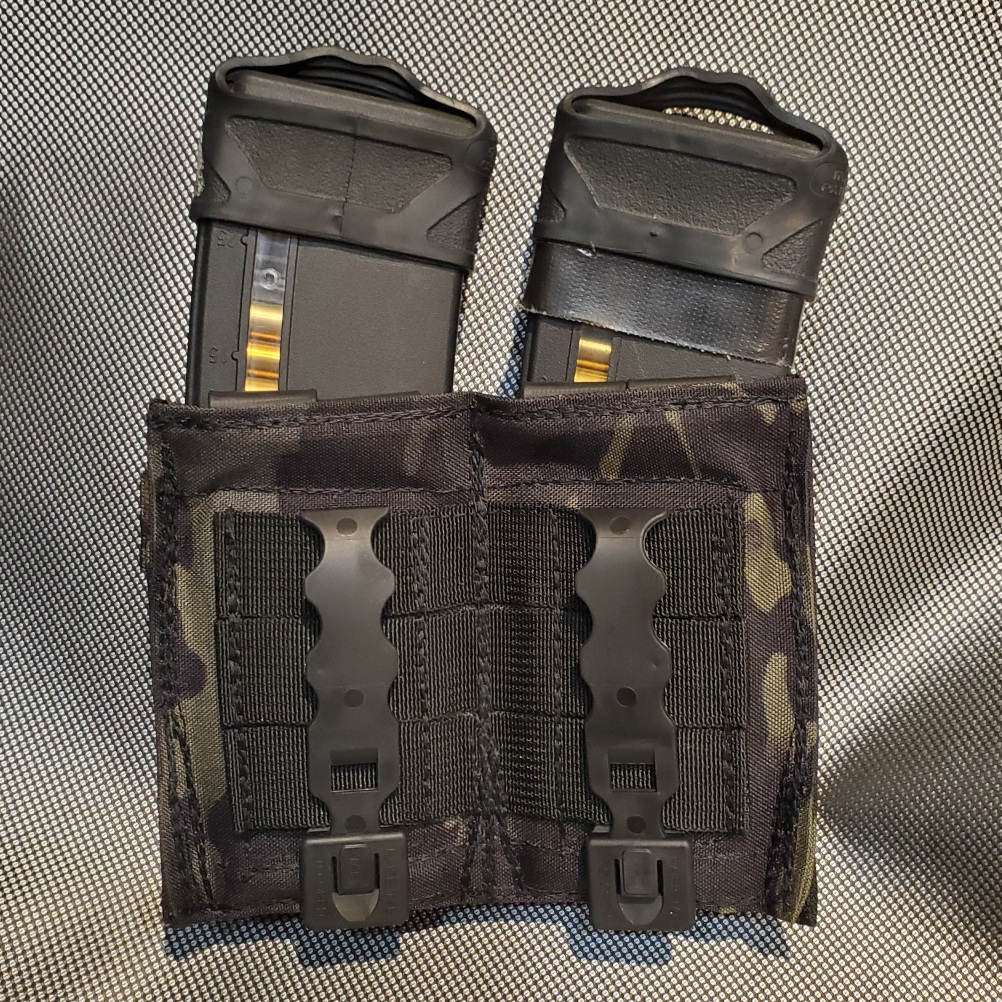 Black Multicam 1st Gen M16/M4 Open Molle Double Pouch