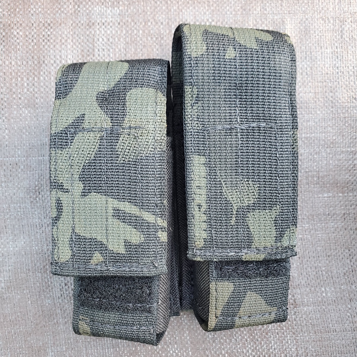 Black Multicam Flash Light and Multitool Pouch MOLLE