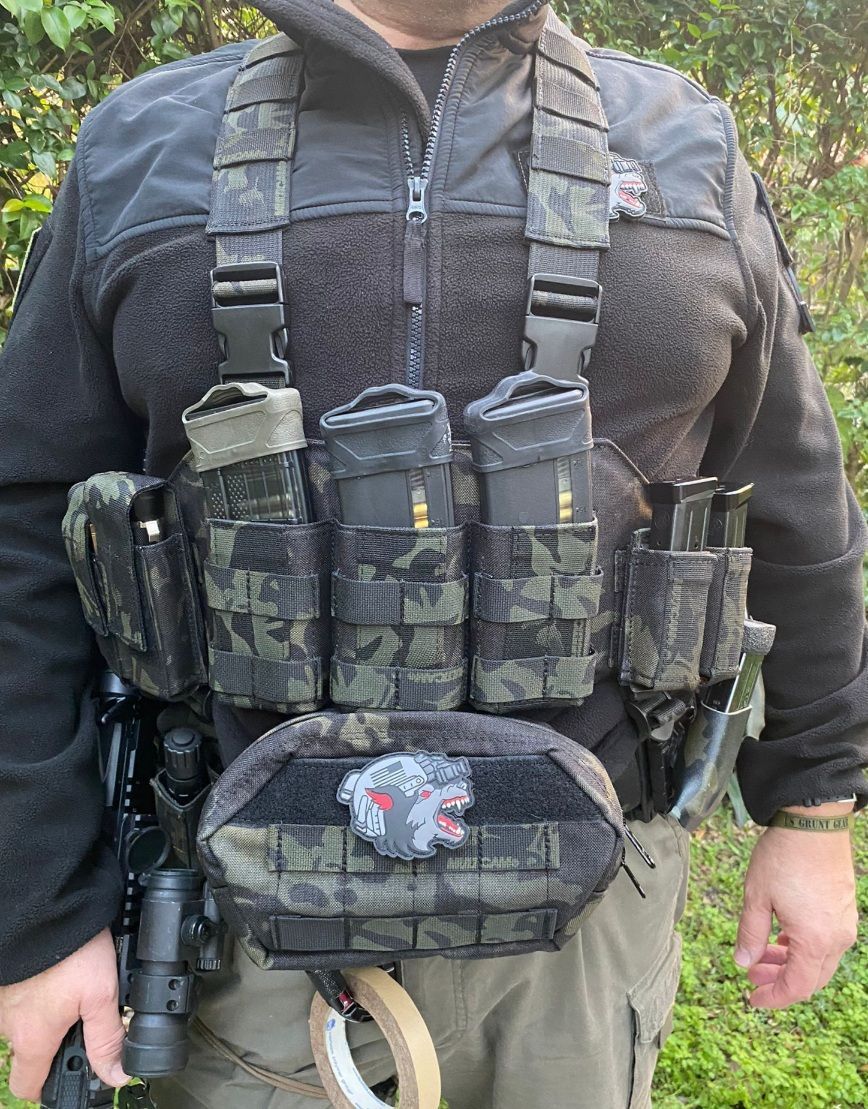 Black Multicam M16/M4 Chest Rig Bundle