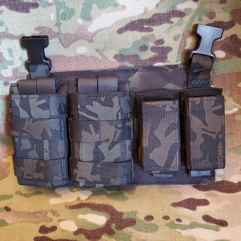 Black Multicam MOLLE Front Panel AR/Pistol Bundle