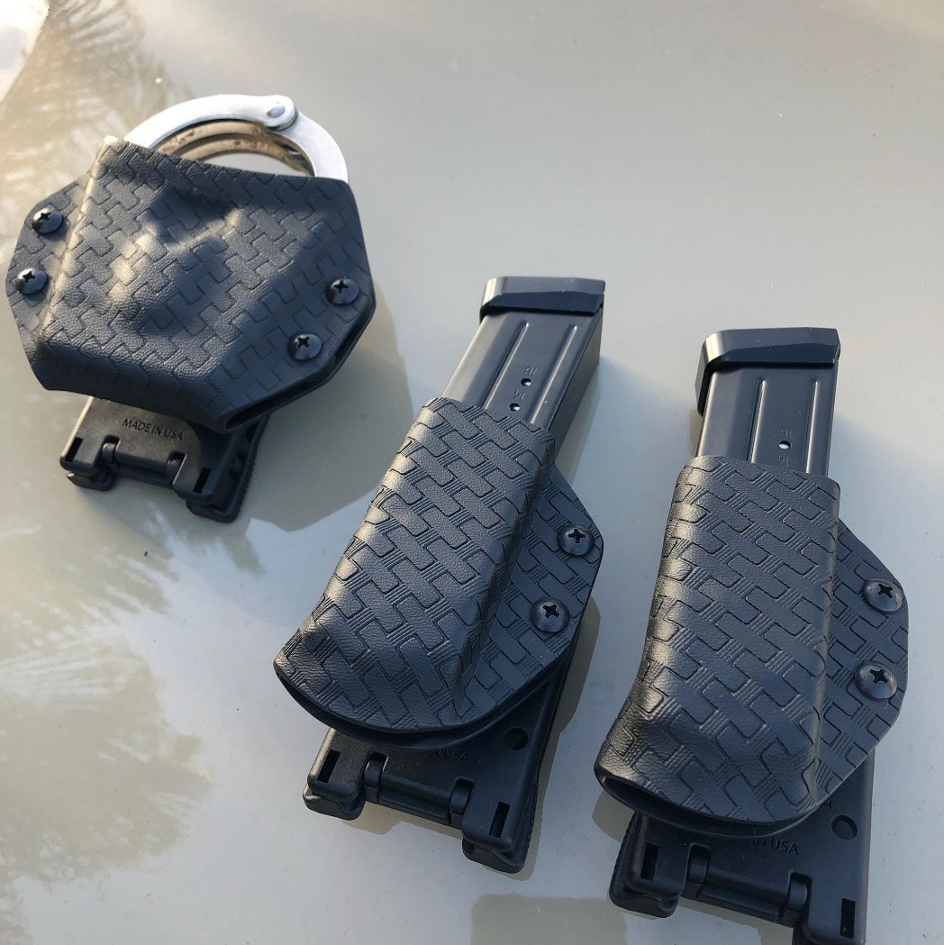 Sample of Mag Pouches with Basket Weave Texture