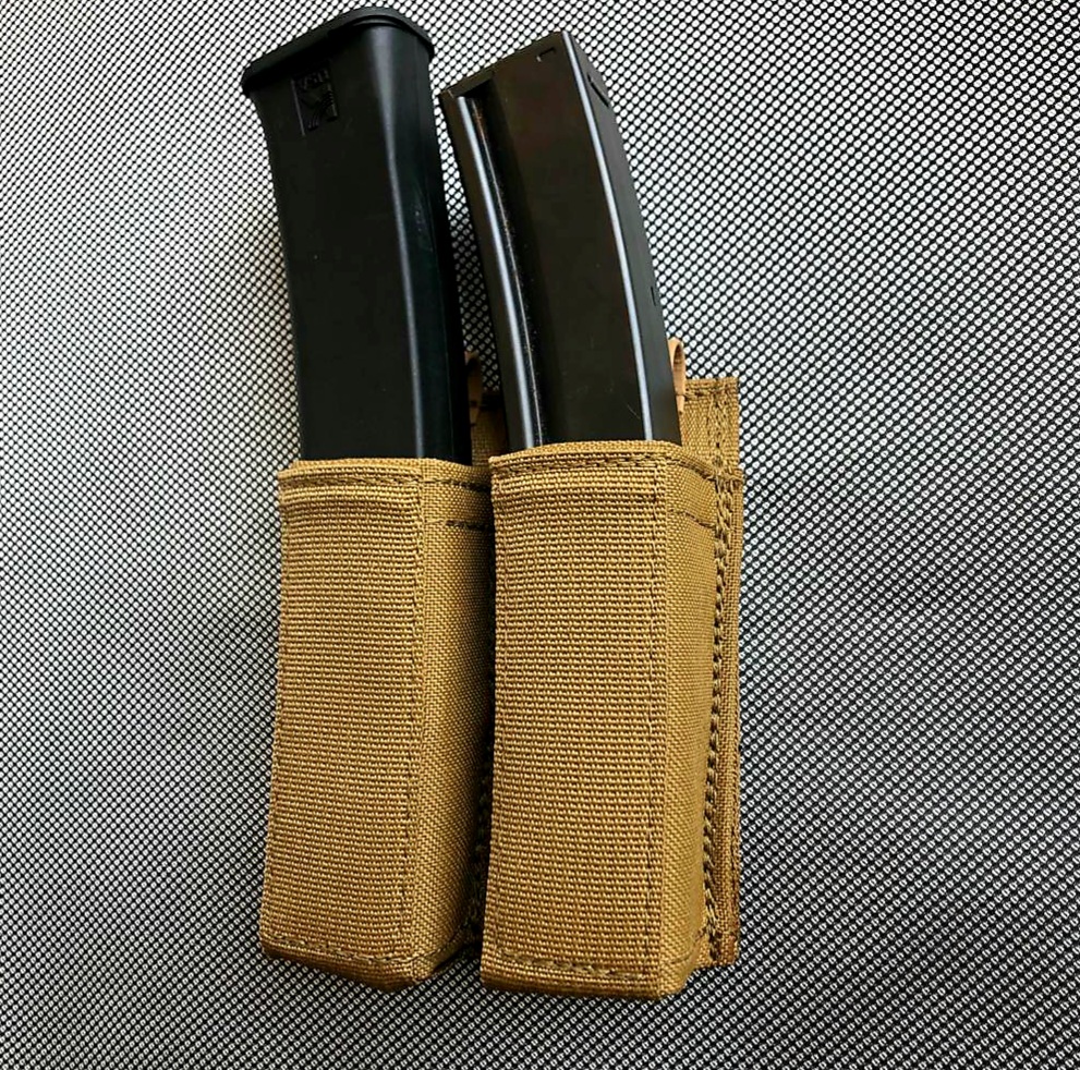 Sub Gun Open Molle Double Pistol Pouch