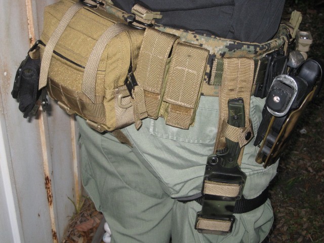 Infidel War Belt with US Grunt Gear Pouches