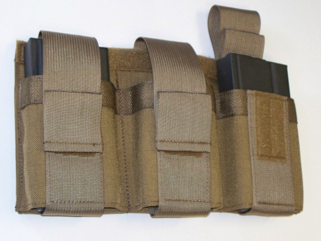 M14-FAL Open/Lid 20 round Mag Molle Triple Pouch