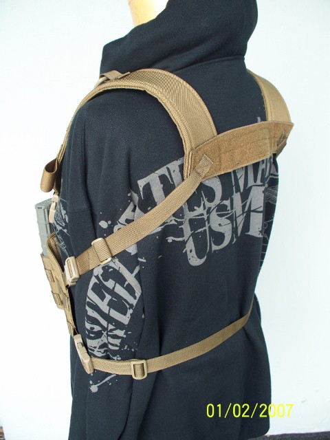 M16/M4 Rapid Response Light Triple Mag Chest Rig/Admin Pouch and Padded ...