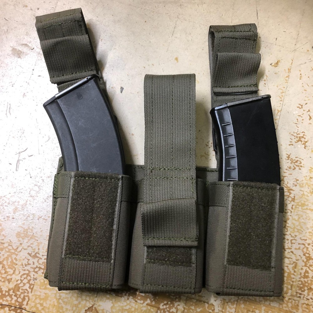 AK Open/Lid MOLLE Triple Pouch
