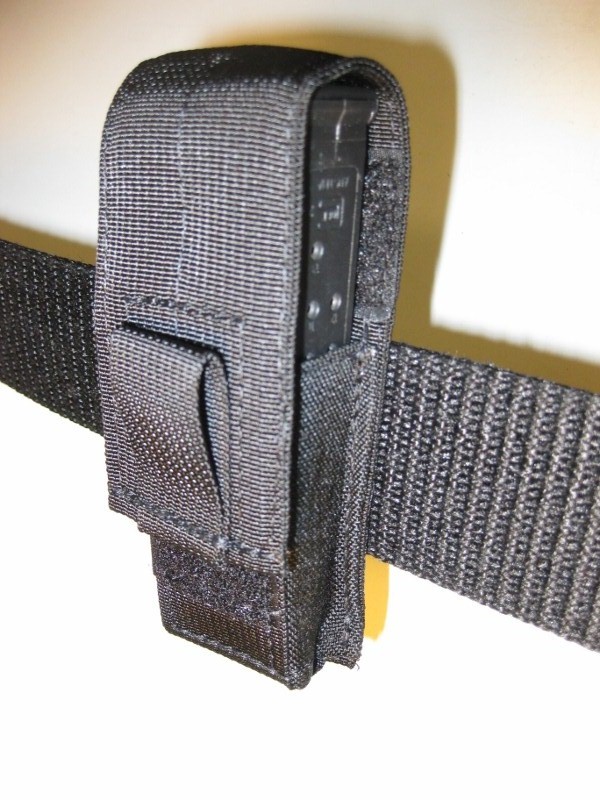 Open/Lid Hi-Cap Pistol Mag Single Pouch/Clip on Belt Attachment