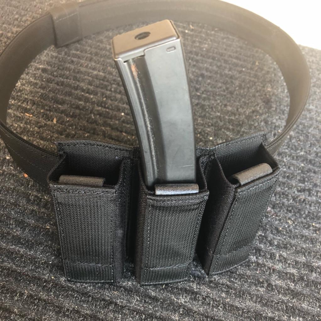 Sub Gun Open Triple Clip On Mag Pouch