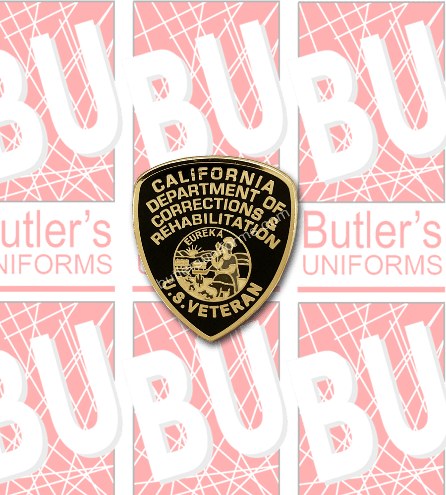 CDCR U.S. VETERAN - Shield Lapel Pin