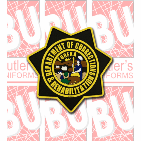 CDCR PVC Velcro Patch
