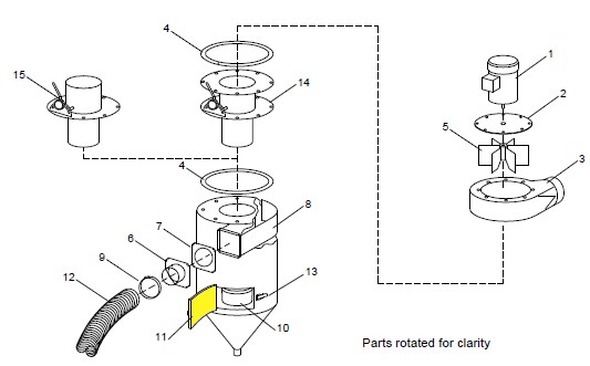 Clemco 11745 - Gasket, 3-6-900 reclaimer door