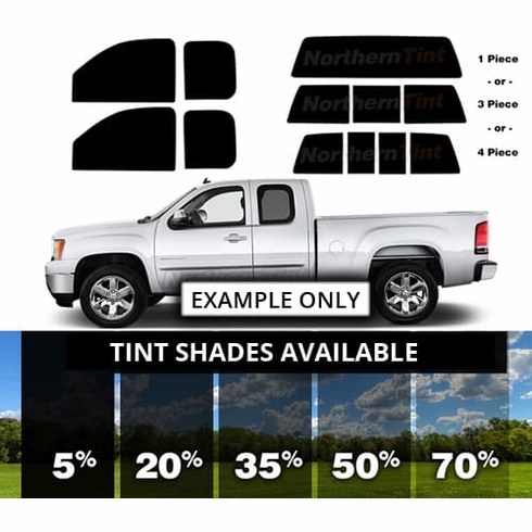 Complete Chevy Silverado 1500 Extended Cab Precut Window Tint Kit ...