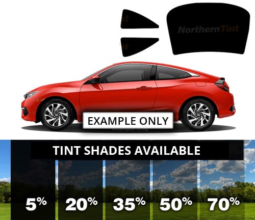 Rear 2/3rds Dodge Challenger Precut Window Tint Kit - Northerntint.com