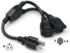 1 In 2 Out AC Power Cord Splitter - AC Outlet Splitter Cord Cord
