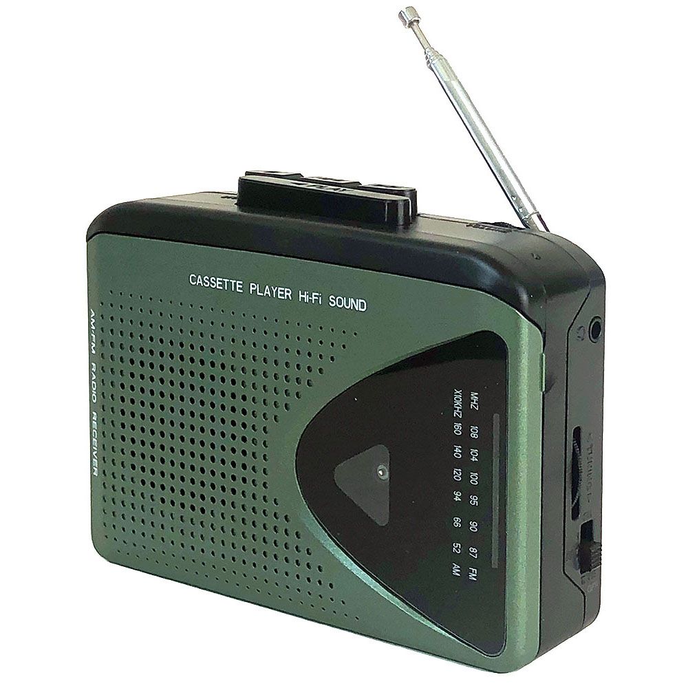2-in-1 Cassette Player With AM FM Radio Tuner