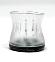 Universal Fit Leg Caps with Felt for Round or Square Legs | All Glides