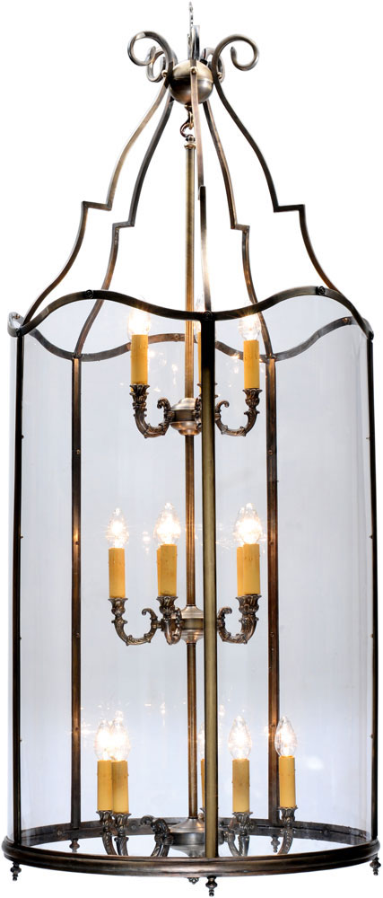 2nd Ave. 113907 Sanctuary Traditional Antique Brass Foyer Lighting ...