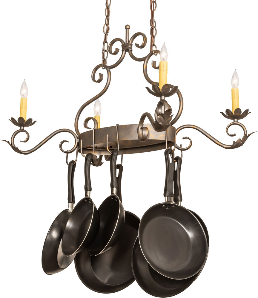 2nd Ave. 120245 Eloise Traditional French Bronze Pot Rack - 2ND-120245