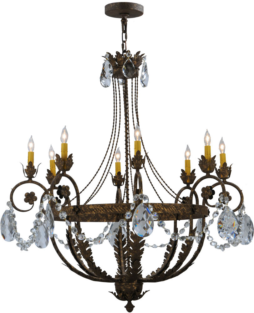 2nd Ave. 120414 Antonia Traditional Pompeii Gold Chandelier Lighting ...