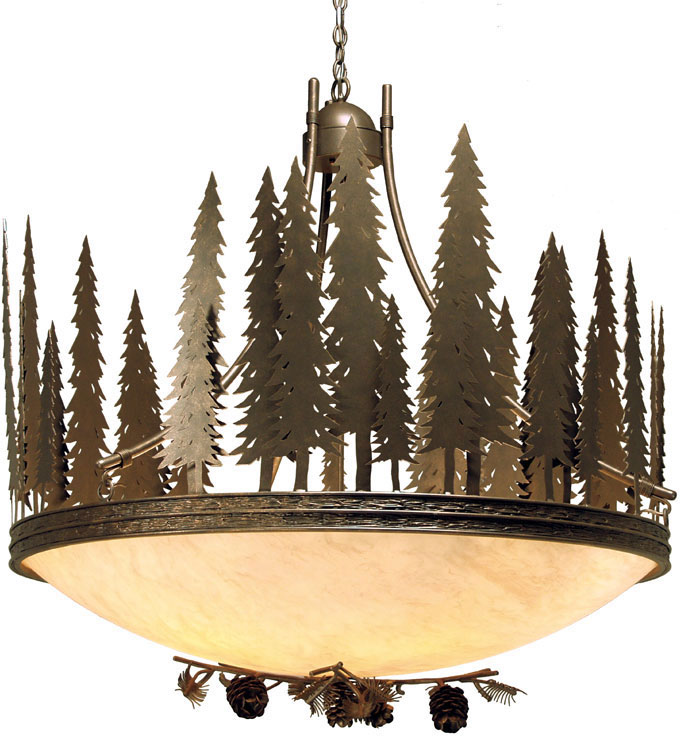 2nd Ave. 120785 Towering Pines Traditional Pompeii Gold Ceiling Pendant ...