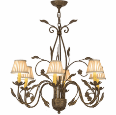 2nd Ave. 162407 Bordeaux Traditional Pompeii Gold Chandelier Light ...