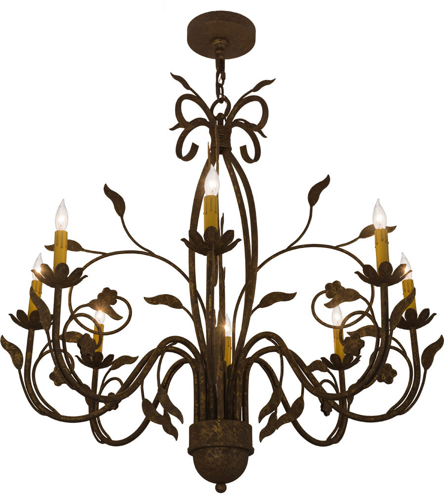 2nd Ave. 162407 Bordeaux Traditional Pompeii Gold Chandelier Light ...