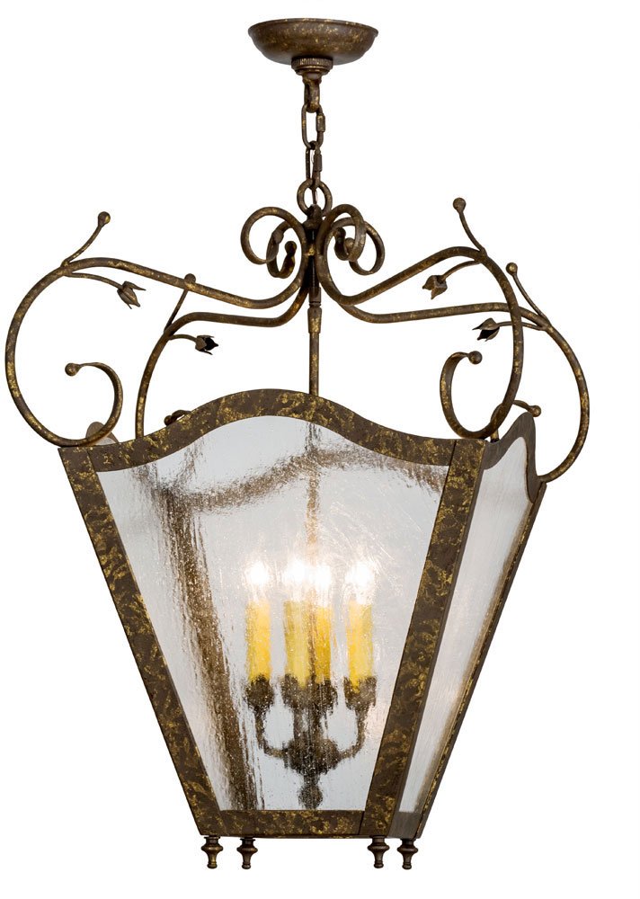 2nd Ave. 162408 Terena Traditional Pompeii Gold Foyer Lighting Fixture ...