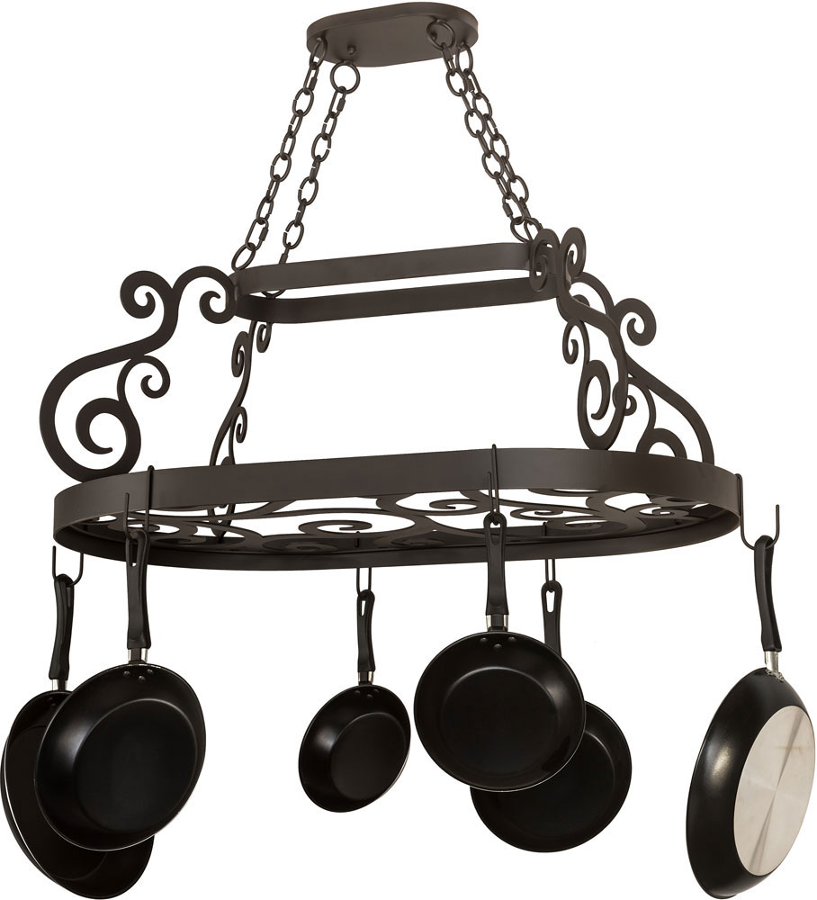 2nd Ave. 197433 Neo Traditional Oil Rubbed Bronze Pot Rack - 2ND-197433