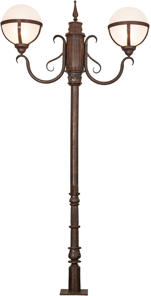 2nd Ave. 200261 Bola Rusty Nail Exterior Post Light - 2ND-200261