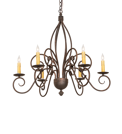 2nd Ave. Lighting 273533 Squire Modern Gilded Tobacco Chandelier Lamp ...