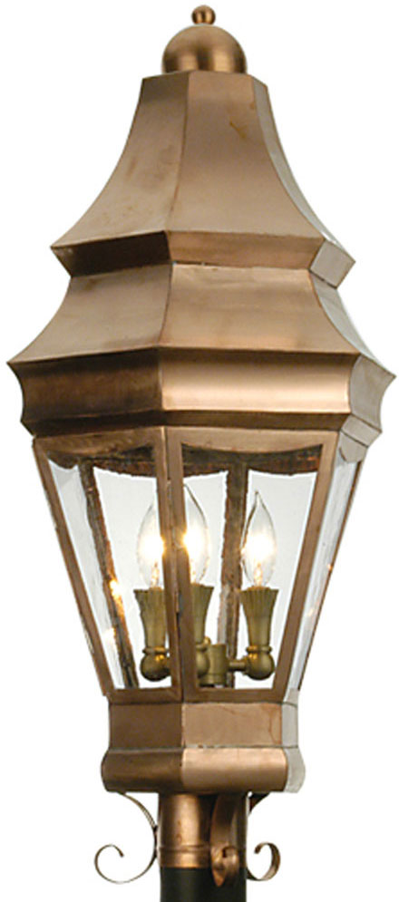 2nd Ave. 21975 Statesboro Traditional Raw Copper Outdoor Post Lamp ...