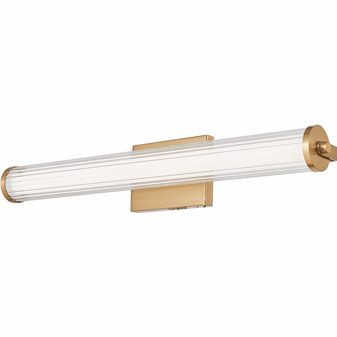 Abra 20160WV-BB Macie Brushed Brass LED Bathroom Light Fixture - ABR ...