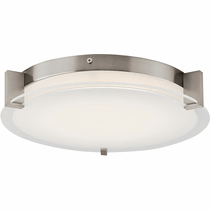 Abra 30010FM-BN Matrix Brushed Nickel LED 12" Ceiling Lighting Fixture ...