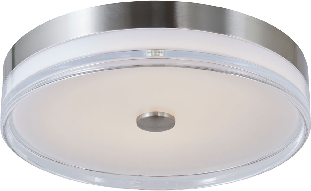Abra 30041FM-BN-Iris Iris Contemporary Brushed Nickel LED 16" Ceiling ...